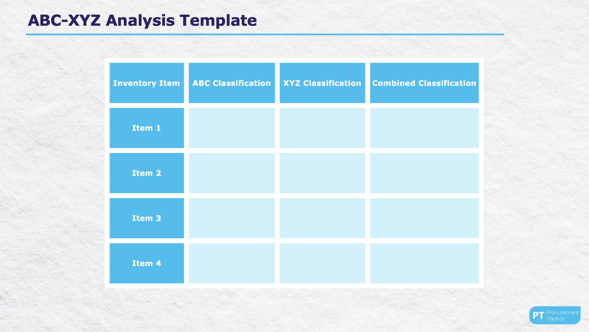Template Library – Procurement Tactics