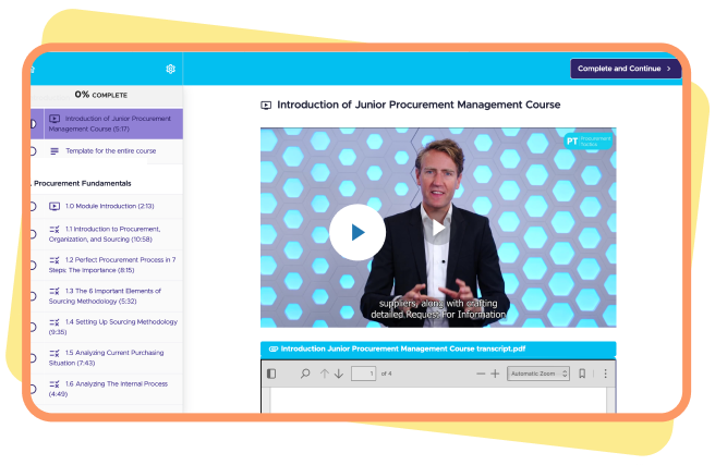 Junior Procurement Management Course - Procurement Tactics