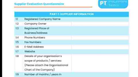 Template Library – Procurement Tactics